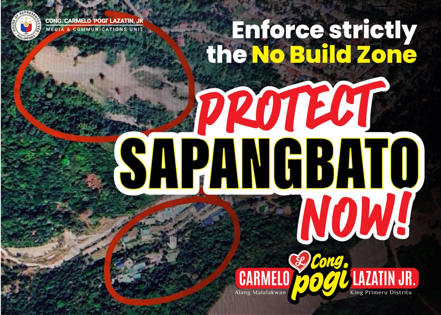 CONG POGI FILES RESO FOR DENR MONITORING OF SAPANGBATO WATERSHED ...