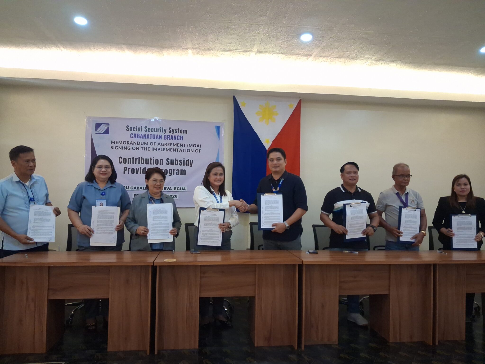 SSS, Gabaldon LGU ink MOA for Contribution Subsidy Provider Program ...