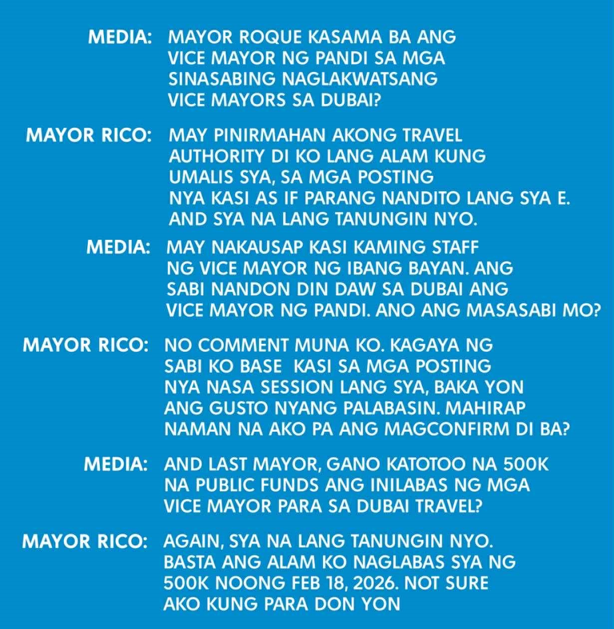 Dubai travel ng Bulacan vice mayors iimbestigahan – Centro News Online